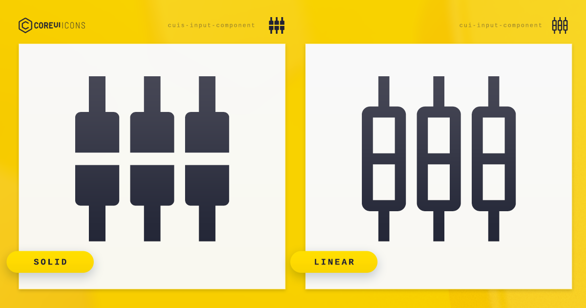 Input Component Icon · Linear · Coreui Icons · Svg Javascript Typescript And Webfont