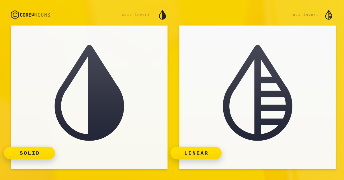 Invert Icon · Linear · Coreui Icons · Svg Javascript Typescript And Webfont