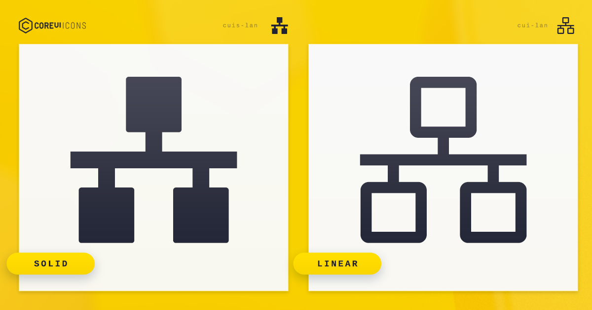 Lan Icon · Linear · Coreui Icons · Svg Javascript Typescript And Webfont