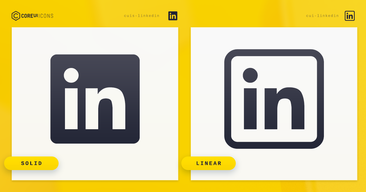Linkedin Icon · Brand · Coreui Icons · Svg Javascript Typescript And Webfont