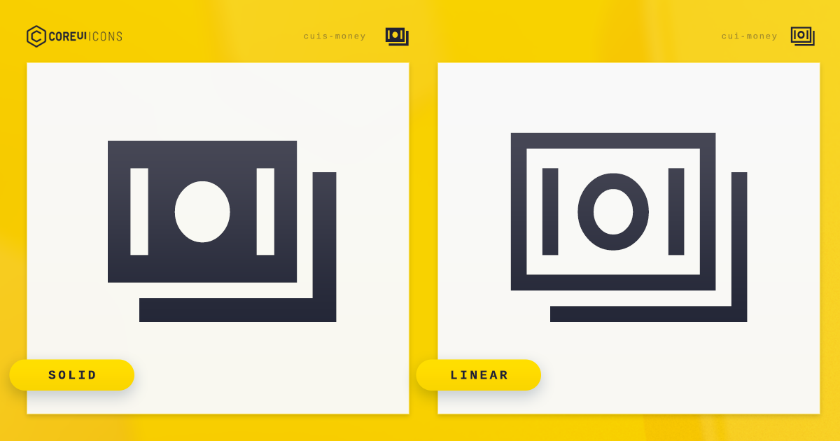 Money Icon · Linear · Coreui Icons · Svg Javascript Typescript And Webfont