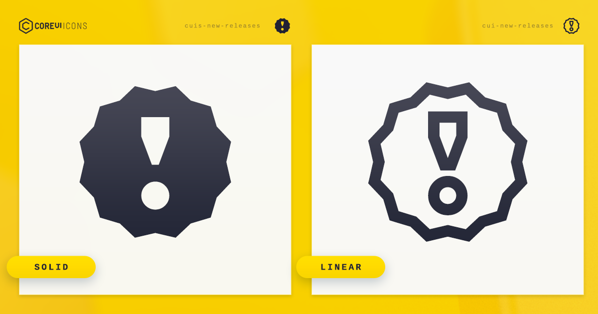 New Releases Icon · Solid · Coreui Icons · Svg Javascript Typescript And Webfont