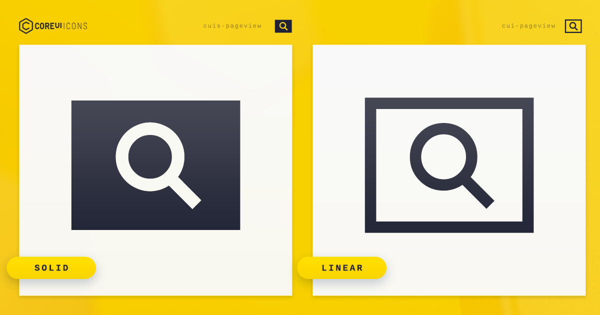 Pageview Icon · Linear · Coreui Icons · Svg Javascript Typescript And Webfont