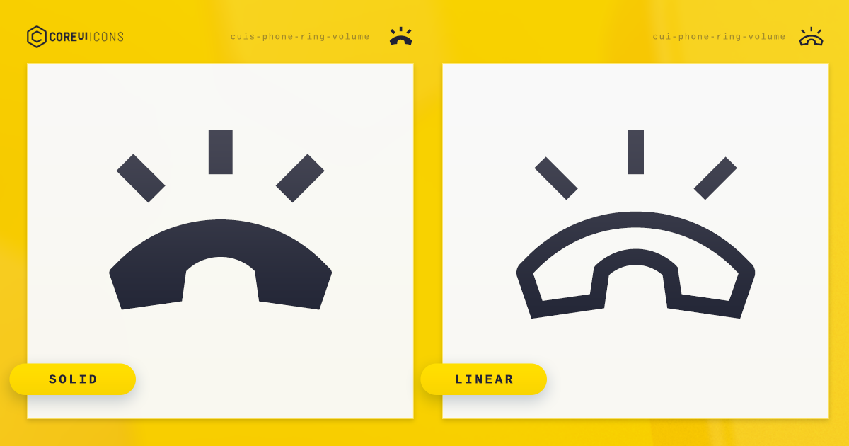 Phone Ring Volume Icon · Linear · CoreUI Icons · SVG, JavaScript ...