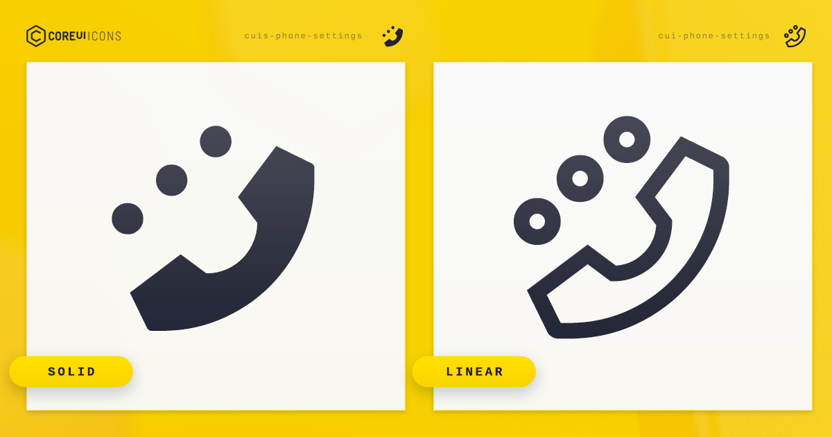 Phone Settings Icon · Linear · Coreui Icons · Svg Javascript Typescript And Webfont