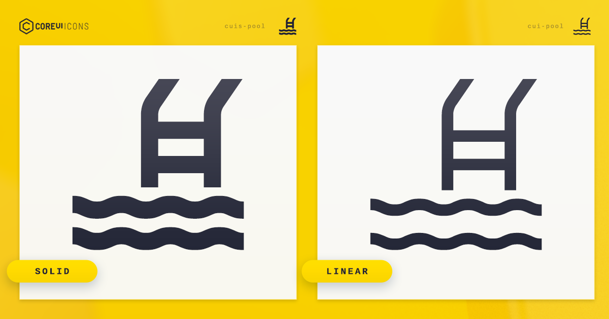 Pool Icon · Linear · Coreui Icons · Svg Javascript Typescript And Webfont