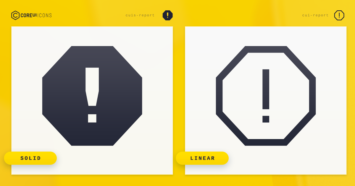 Report Icon · Solid · Coreui Icons · Svg Javascript Typescript And Webfont
