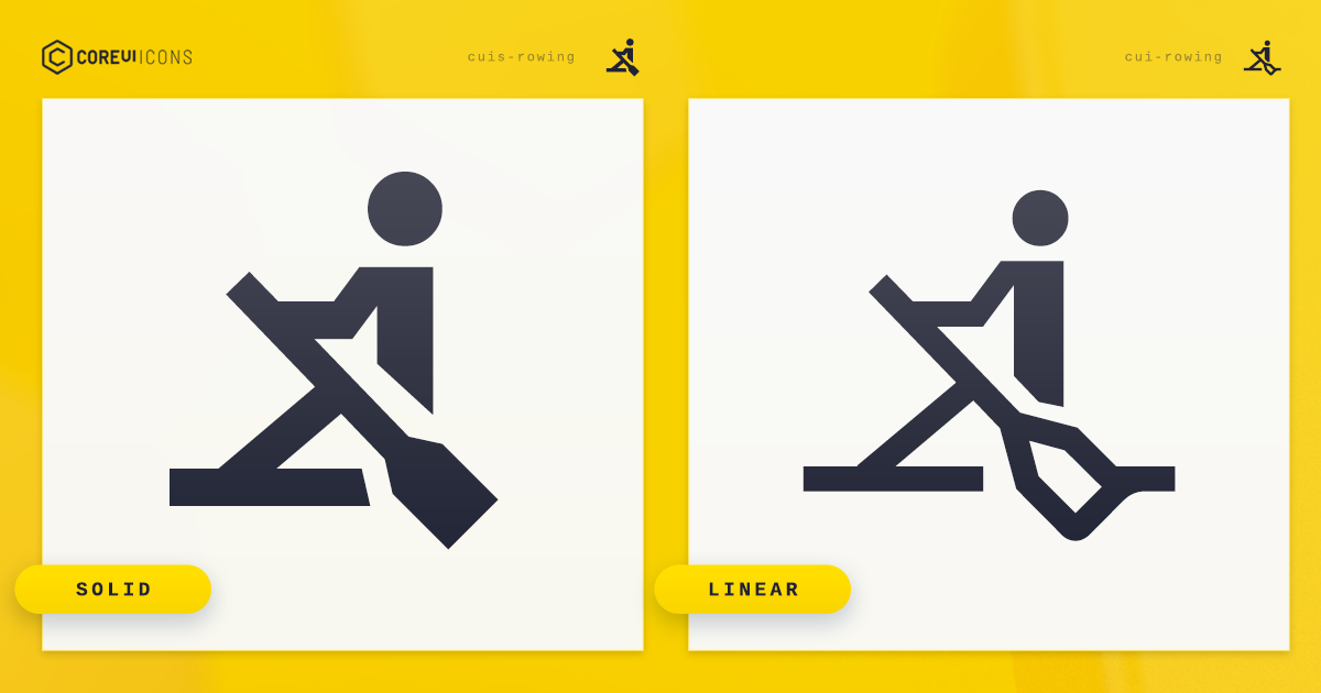 Rowing Icon · Linear · Coreui Icons · Svg Javascript Typescript And Webfont