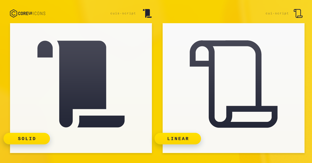 Script Icon · Solid · Coreui Icons · Svg Javascript Typescript And Webfont