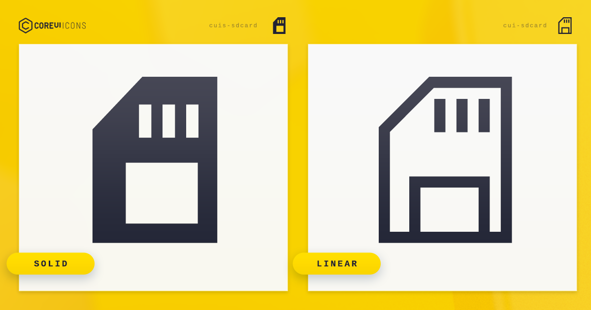 Sdcard Icon · Solid · Coreui Icons · Svg Javascript Typescript And Webfont