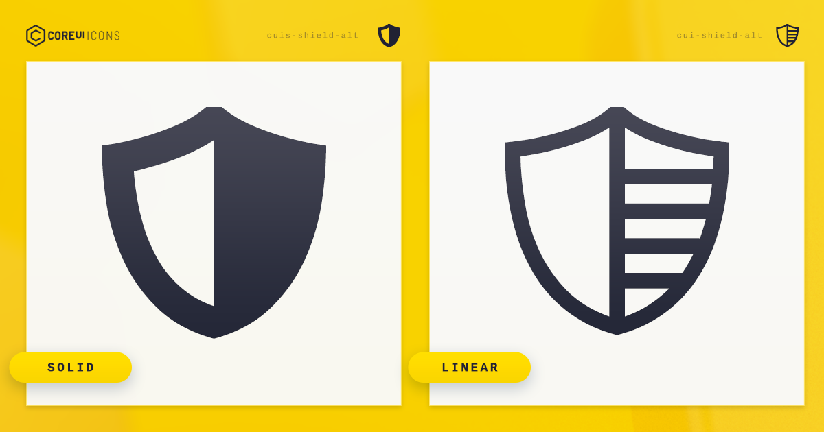 Shield Alt Icon · Linear · CoreUI Icons · SVG, JavaScript, TypeScript ... Shield Alt Icon · Linear · CoreUI Icons · SVG, JavaScript, TypeScript ...
