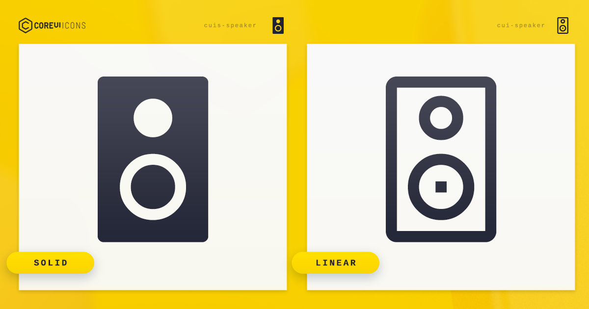 Speaker Icon · Linear · Coreui Icons · Svg Javascript Typescript And Webfont