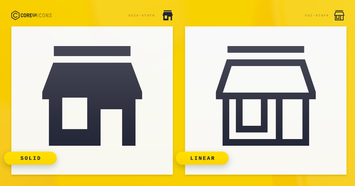 Store Icon · Linear · Coreui Icons · Svg Javascript Typescript And Webfont
