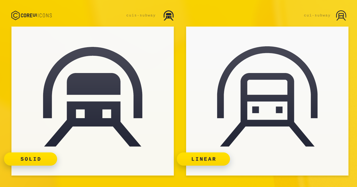 Subway Icon · Linear · Coreui Icons · Svg Javascript Typescript And Webfont