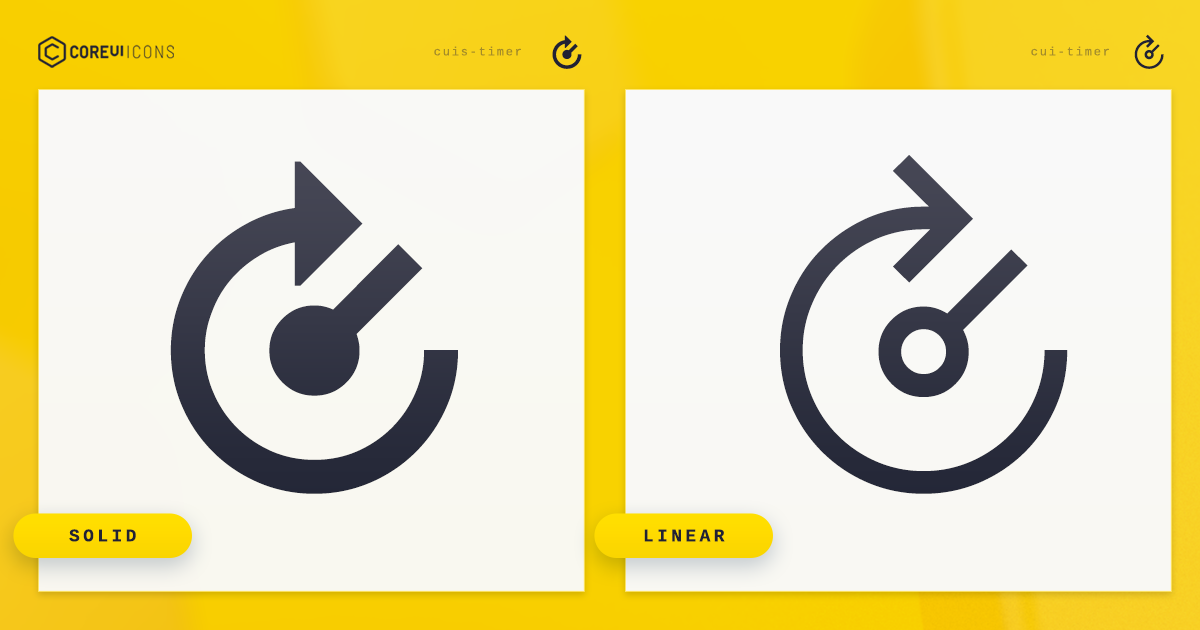 Timer Icon · Linear · Coreui Icons · Svg Javascript Typescript And Webfont