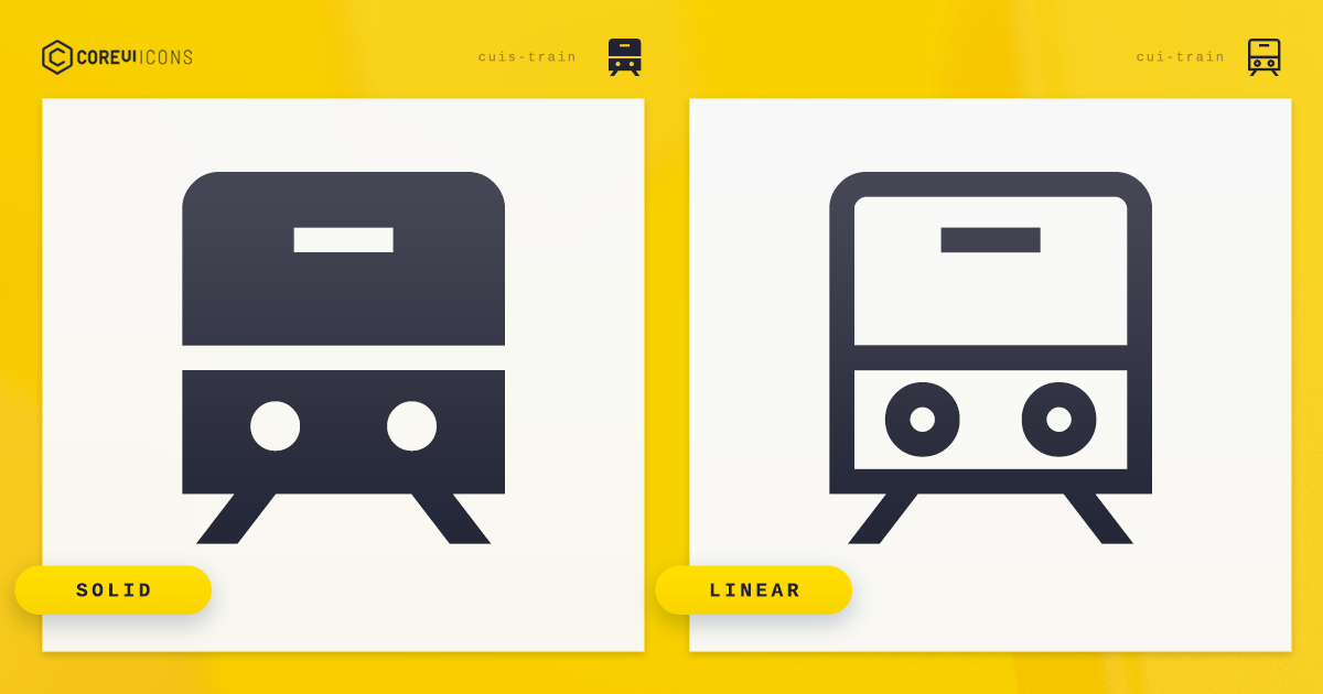Train Icon · Linear · Coreui Icons · Svg Javascript Typescript And Webfont