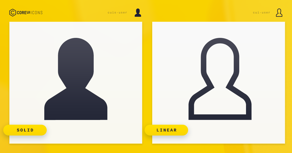 User Icon · Solid · Coreui Icons · Svg Javascript Typescript And Webfont