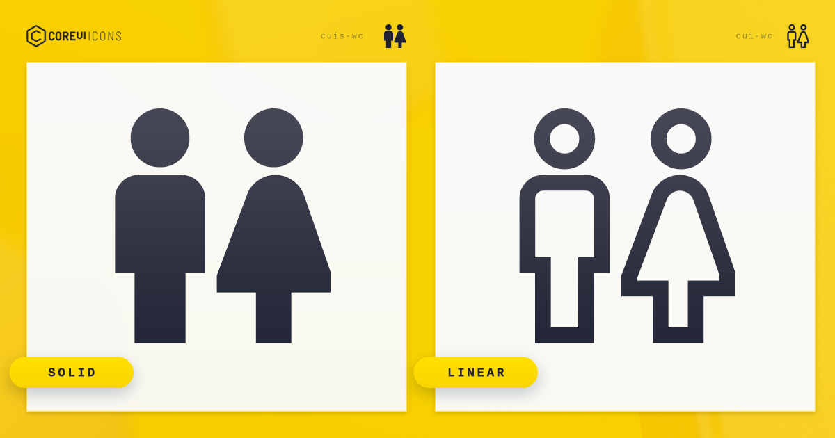 Wc Icon · Linear · Coreui Icons · Svg Javascript Typescript And Webfont