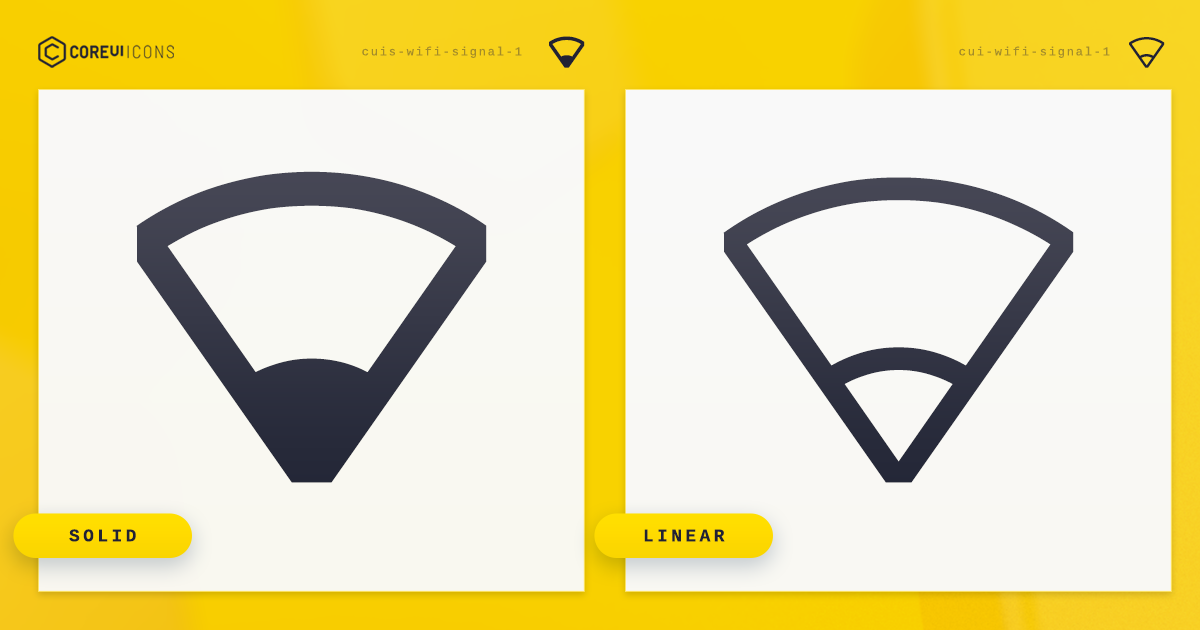 Wifi Signal 1 Icon · Linear · Coreui Icons · Svg Javascript Typescript And Webfont