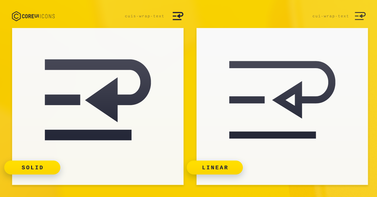 Wrap Text Icon · Linear · Coreui Icons · Svg Javascript Typescript And Webfont 3211